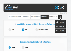 Setting up the NX32 device as a 3CX SBC