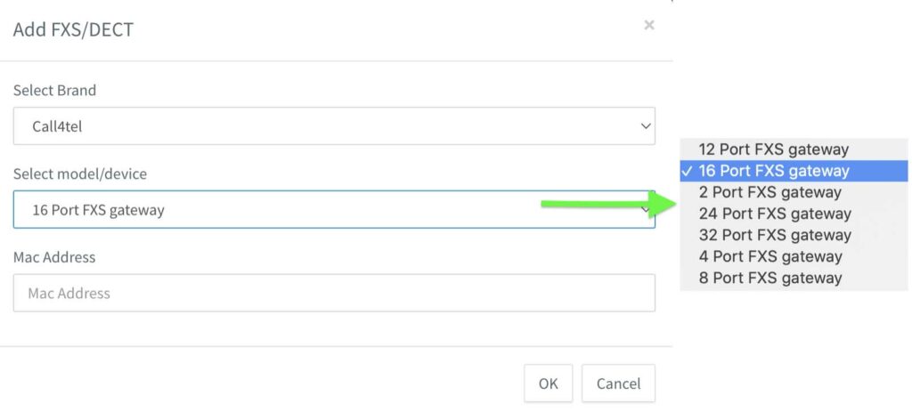 Uploading the Call4tel FXS Gateway Template to 3CX
