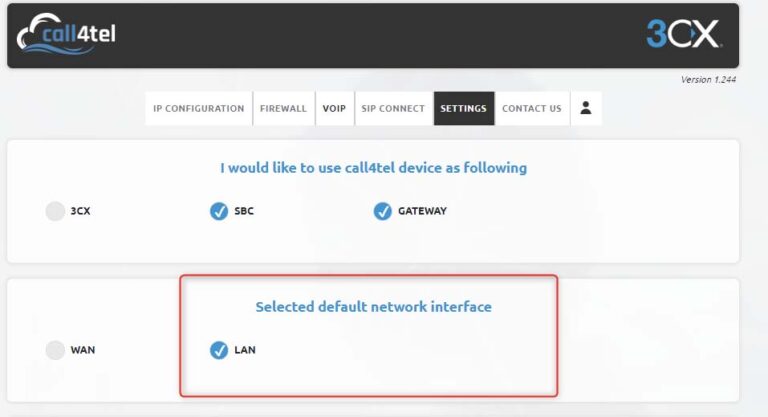 TM MPLS Line configuration with NX-32 VoIP Gateway