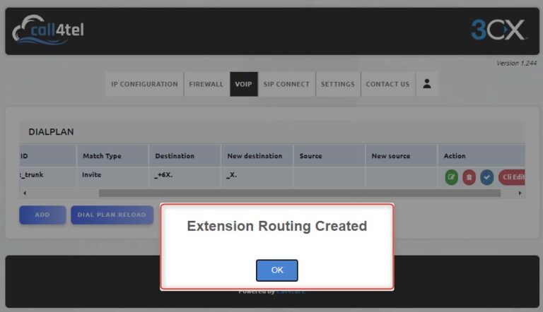 TM MPLS Line configuration with NX-32 VoIP Gateway